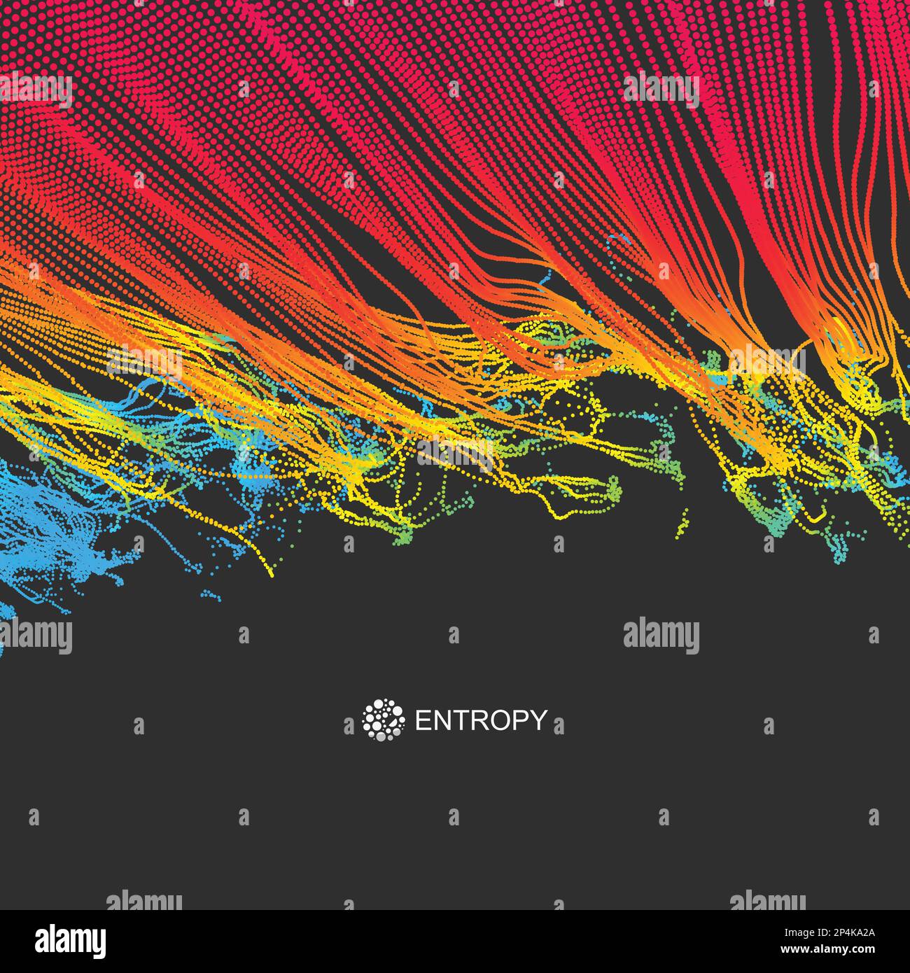 Wave Background. Ripple Grid. Abstract Vector Illustration. 3D ...
