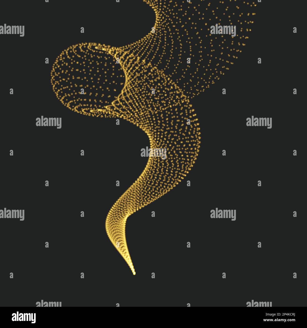 Helix. Molecular lattice. 3d Vector Illustration Stock Vector Image ...