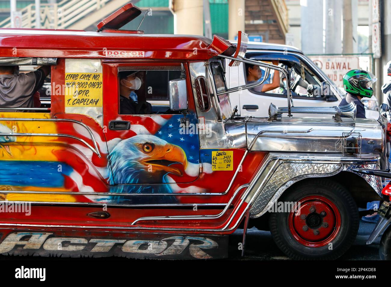 Manila, Manila, The Philippines. 6th Mar, 2023. A jeepney painted with ...