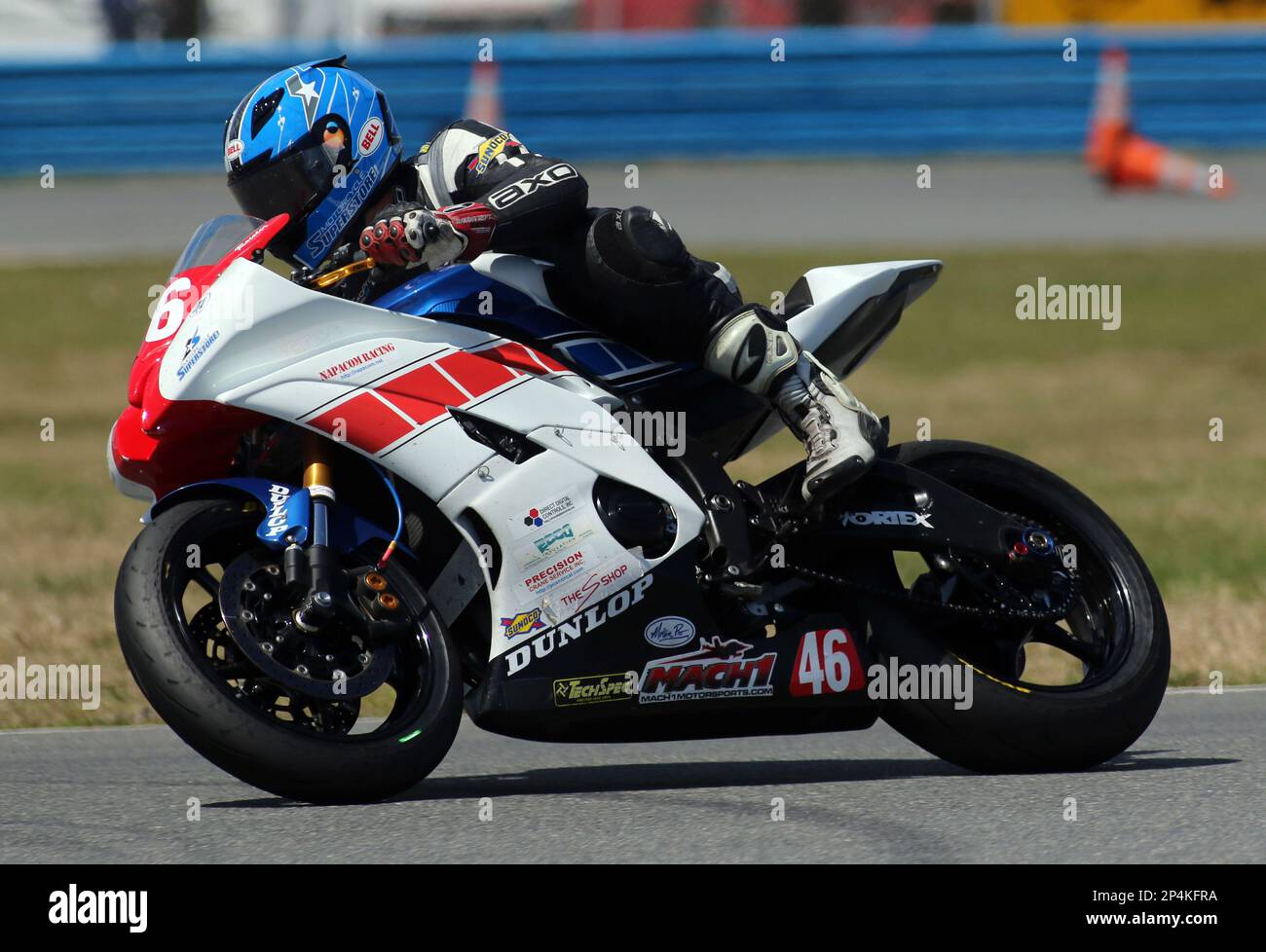 Roi Holster during the Daytona 200 AMA Sportbike motorcycle race at the Daytona International ...