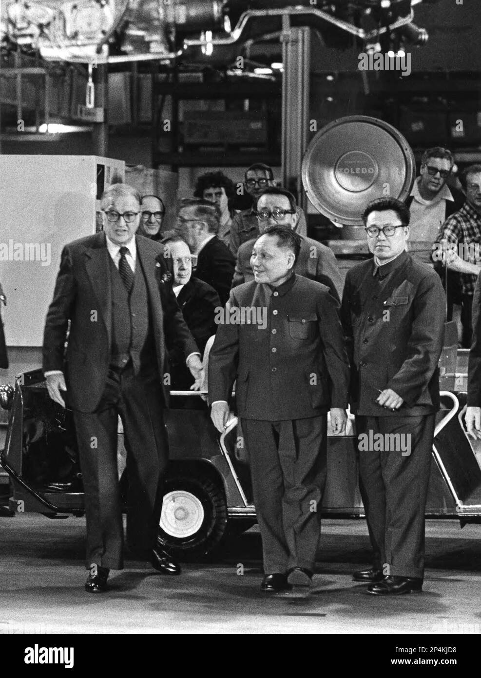 Vice Premier Deng Xiaoping touring the Ford Motor Company Assembly ...