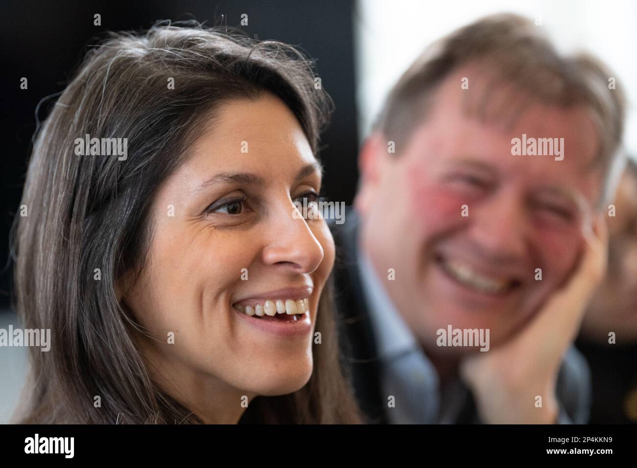 Nazanin Zaghari-Ratcliffe and her husband Richard Ratcliffe attend a ...