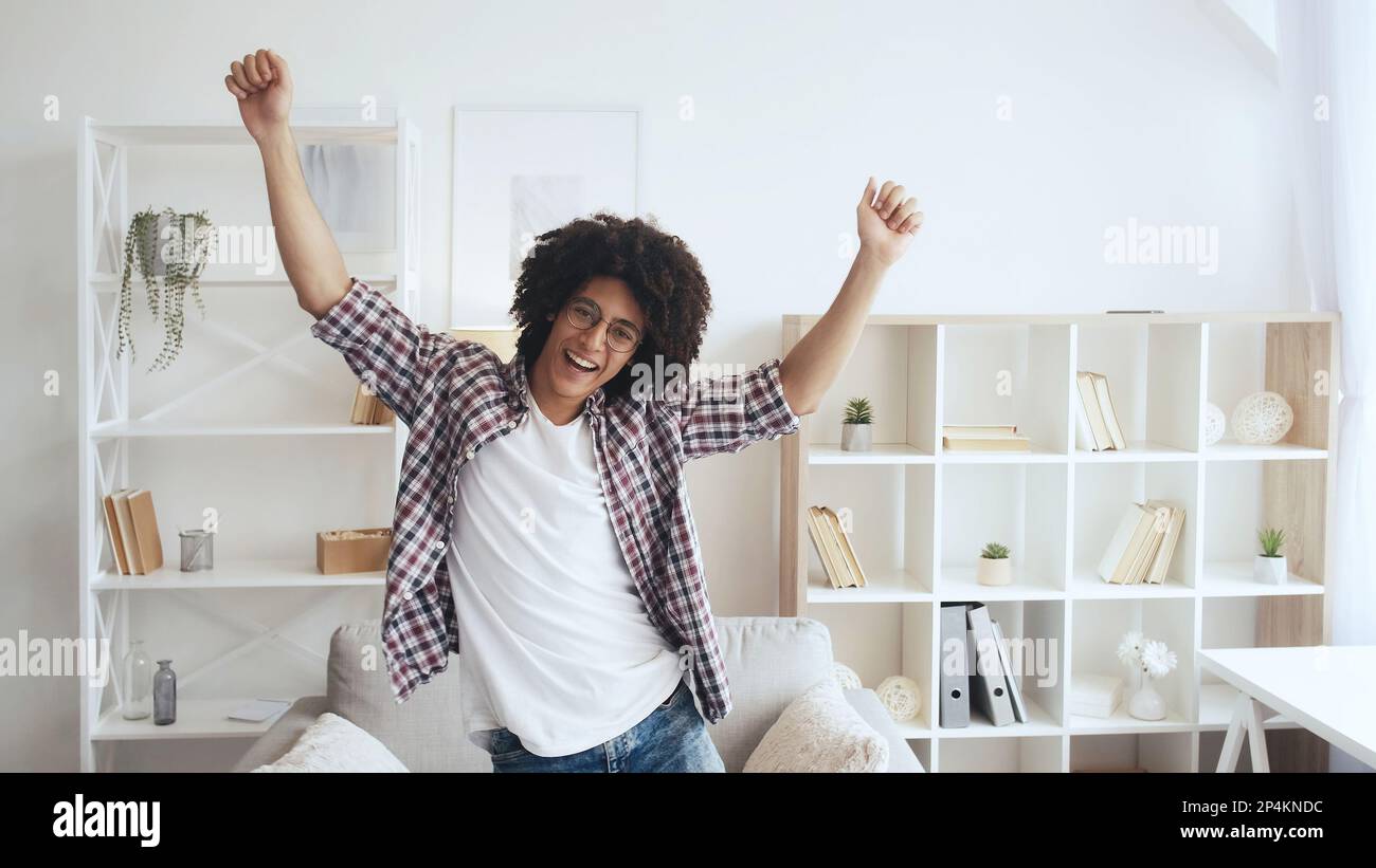 Guy dancing at home hi-res stock photography and images - Alamy
