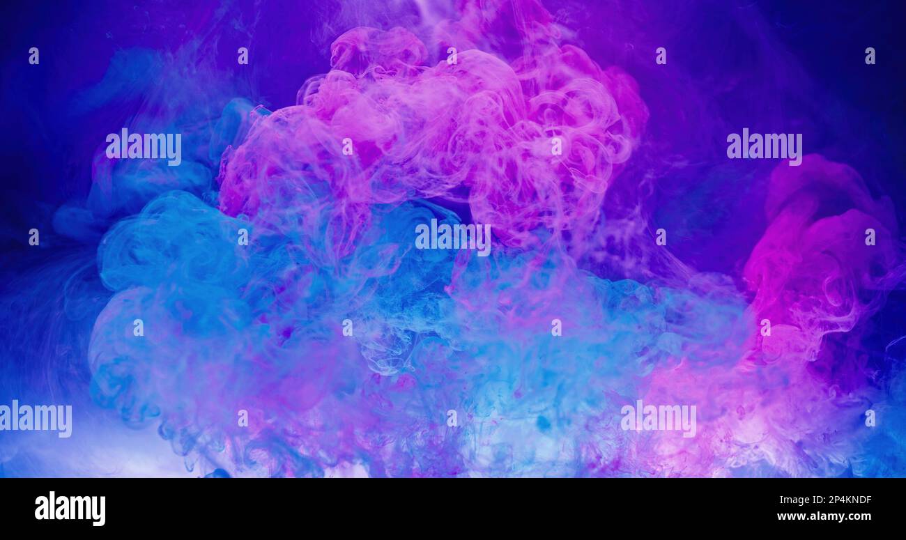 Ink water paint splash color explosion smoke cloud Stock Photo - Alamy