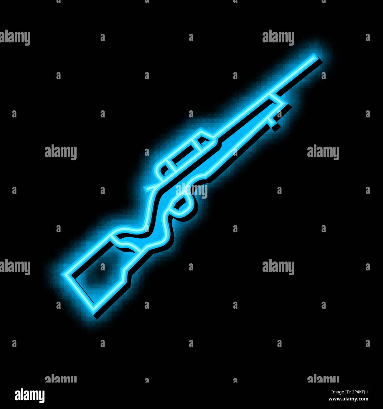 rimfire pistol neon glow icon illustration Stock Vector Image & Art - Alamy