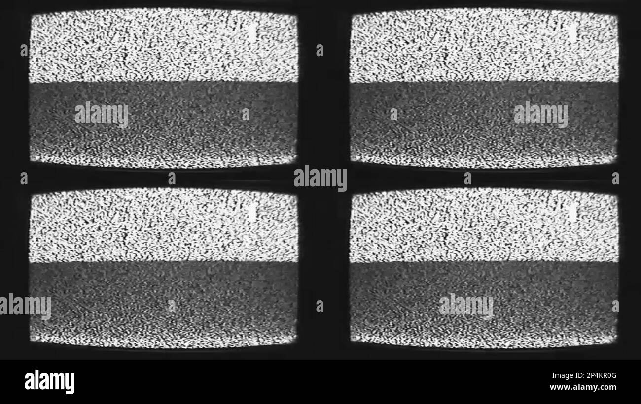 Screen glitch analog tv static noise grain channel Stock Photo - Alamy