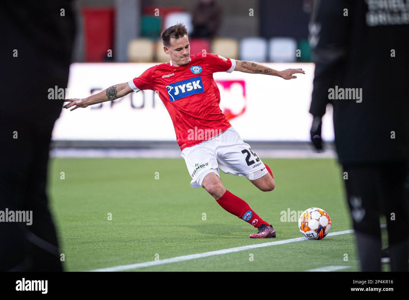 Silkeborg, Denmark. 05th, March 2023. Lukas Engel (29) of Silkeborg IF ...