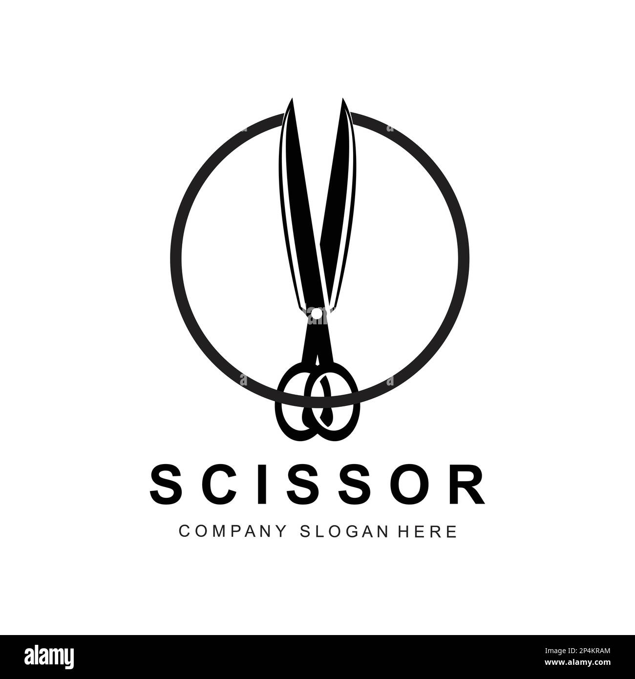 Barber tool scissors logo icon background symbol Stock Vector Image ...