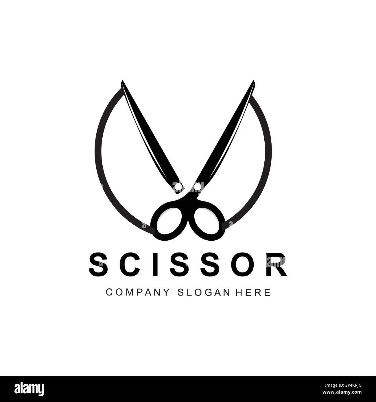 Barber tool scissors logo icon background symbol Stock Vector Image ...