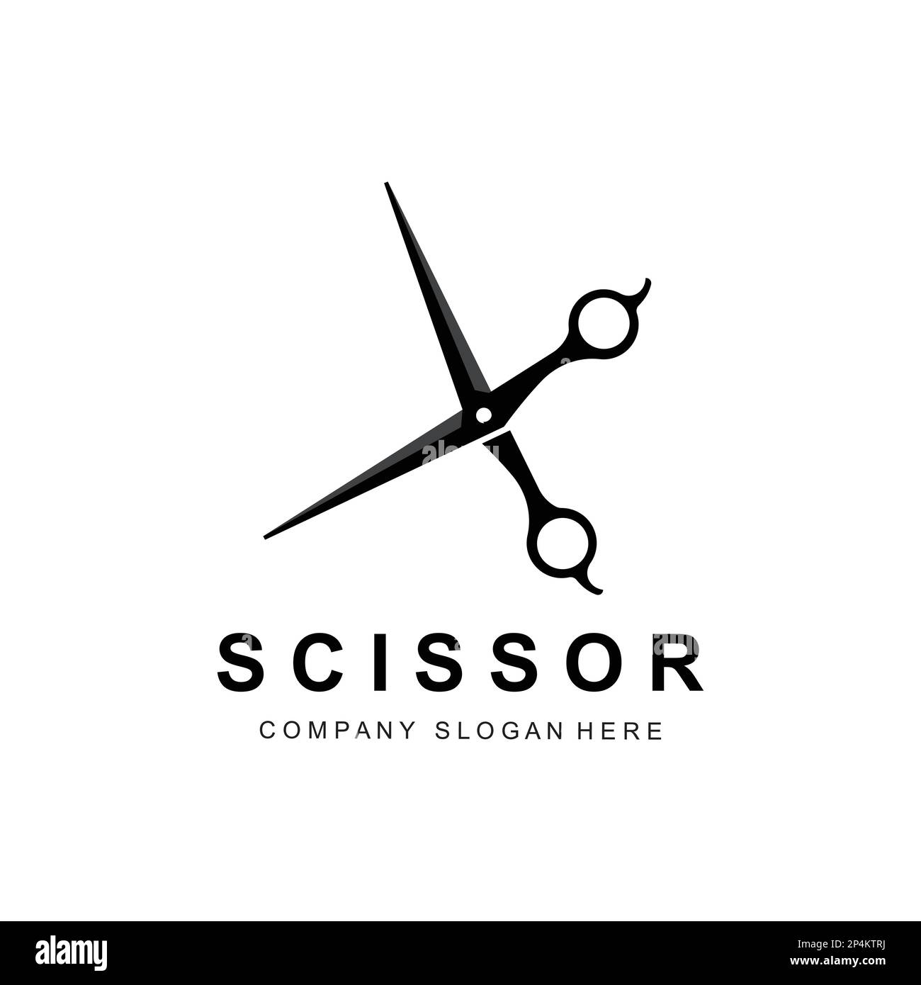 Barber tool scissors logo icon background symbol Stock Vector Image ...