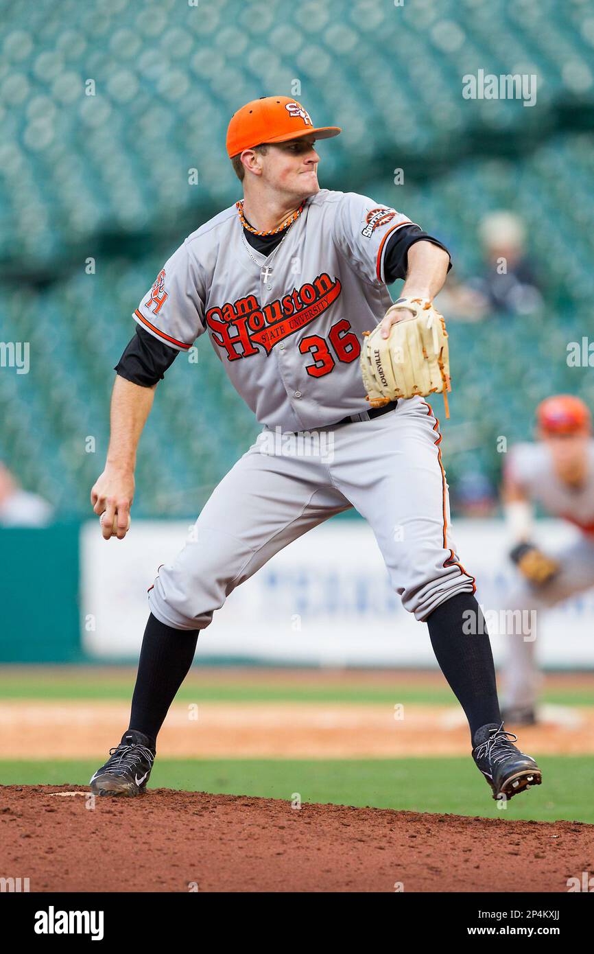 Sam Houston State Bearkats starting pitcher Tyler Eppler #36 in action ...