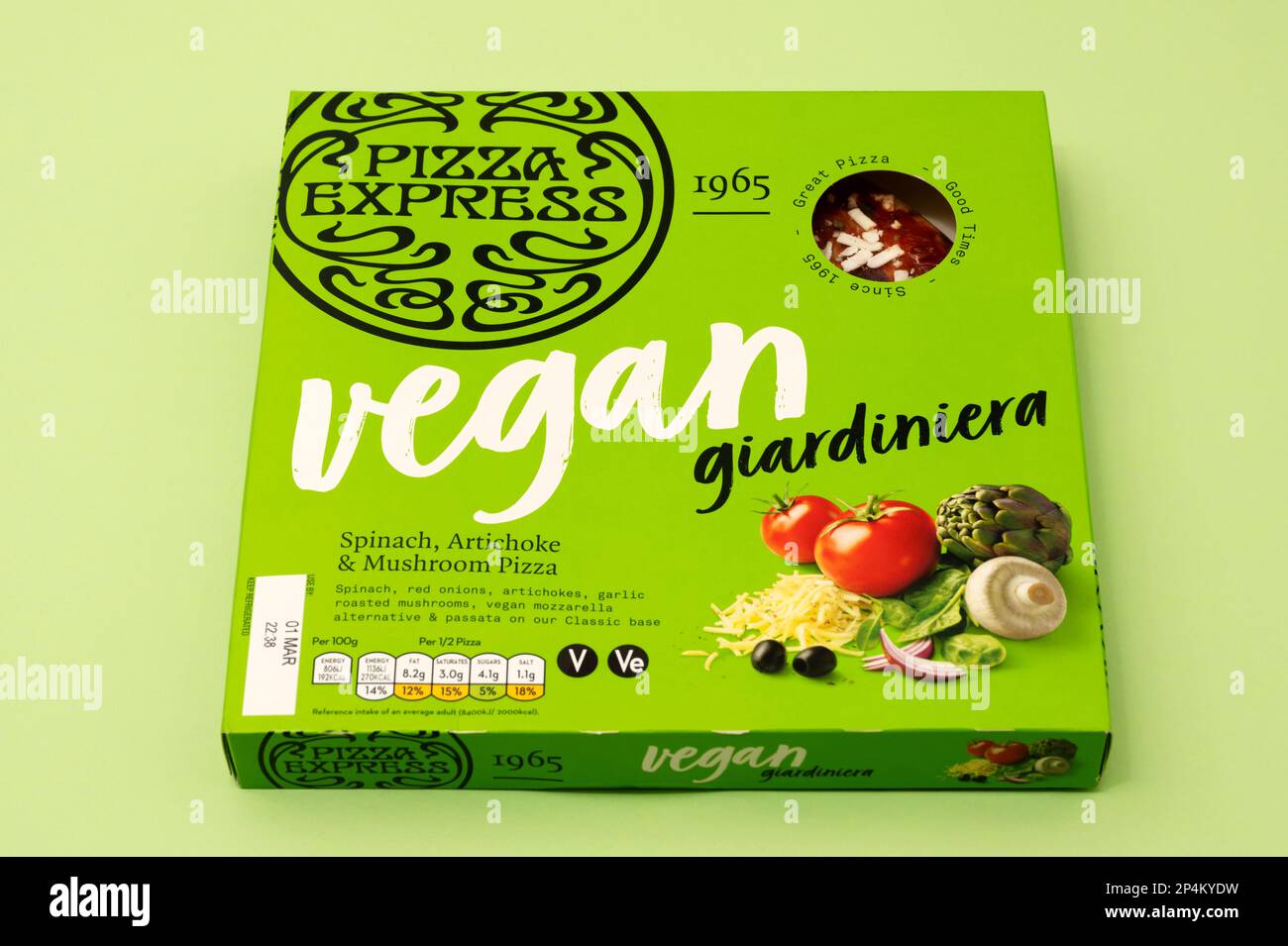 Pizza Express vegan giardiniera pizza Stock Photo - Alamy
