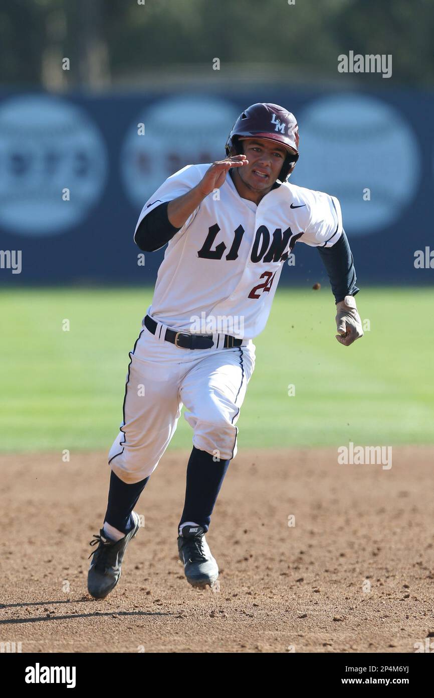 David Fletcher #24 of the Loyola Marymount Lions runs the bases during ...