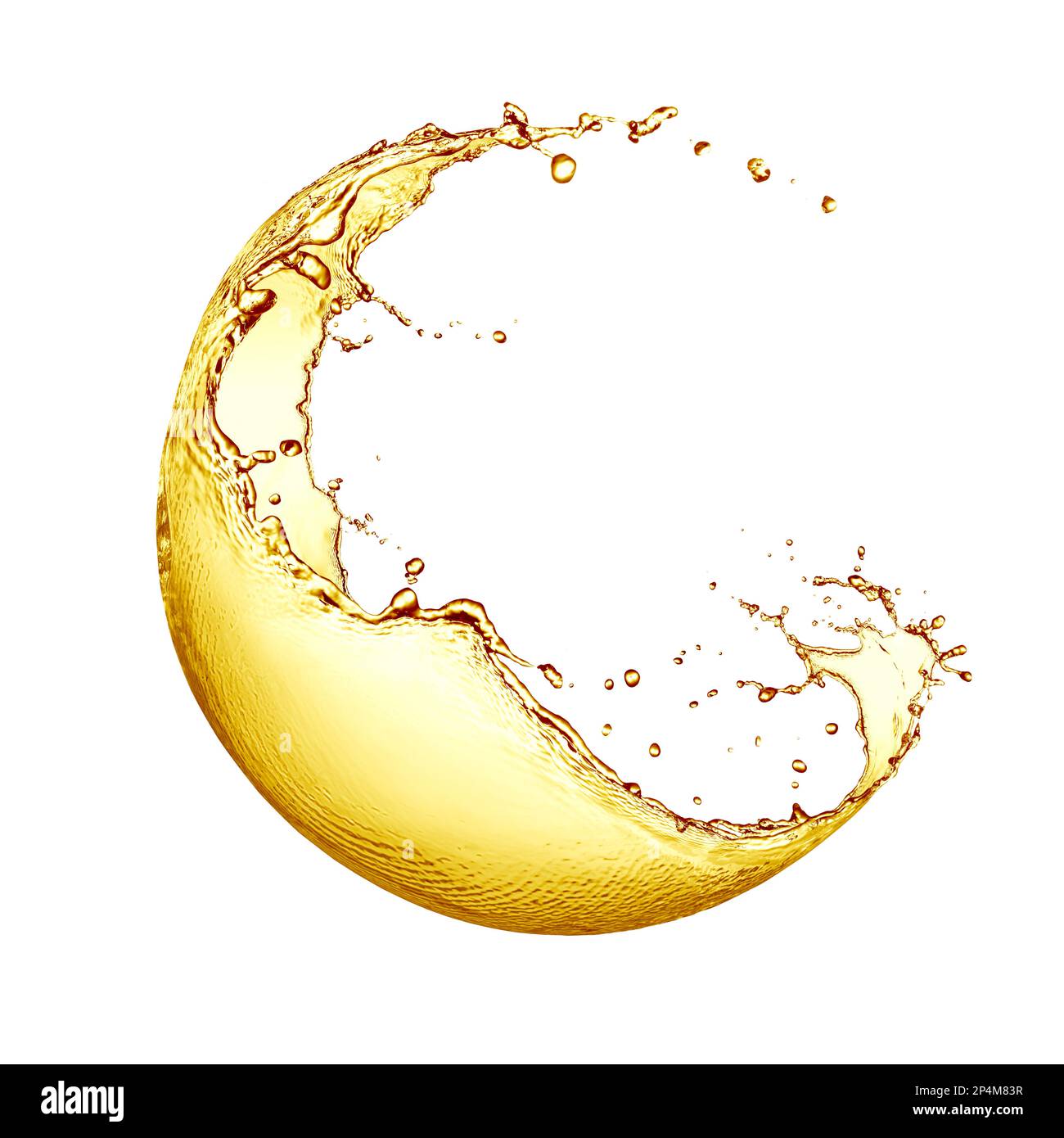 Oil splashing in sphere shape isolated on white background Stock Photo ...