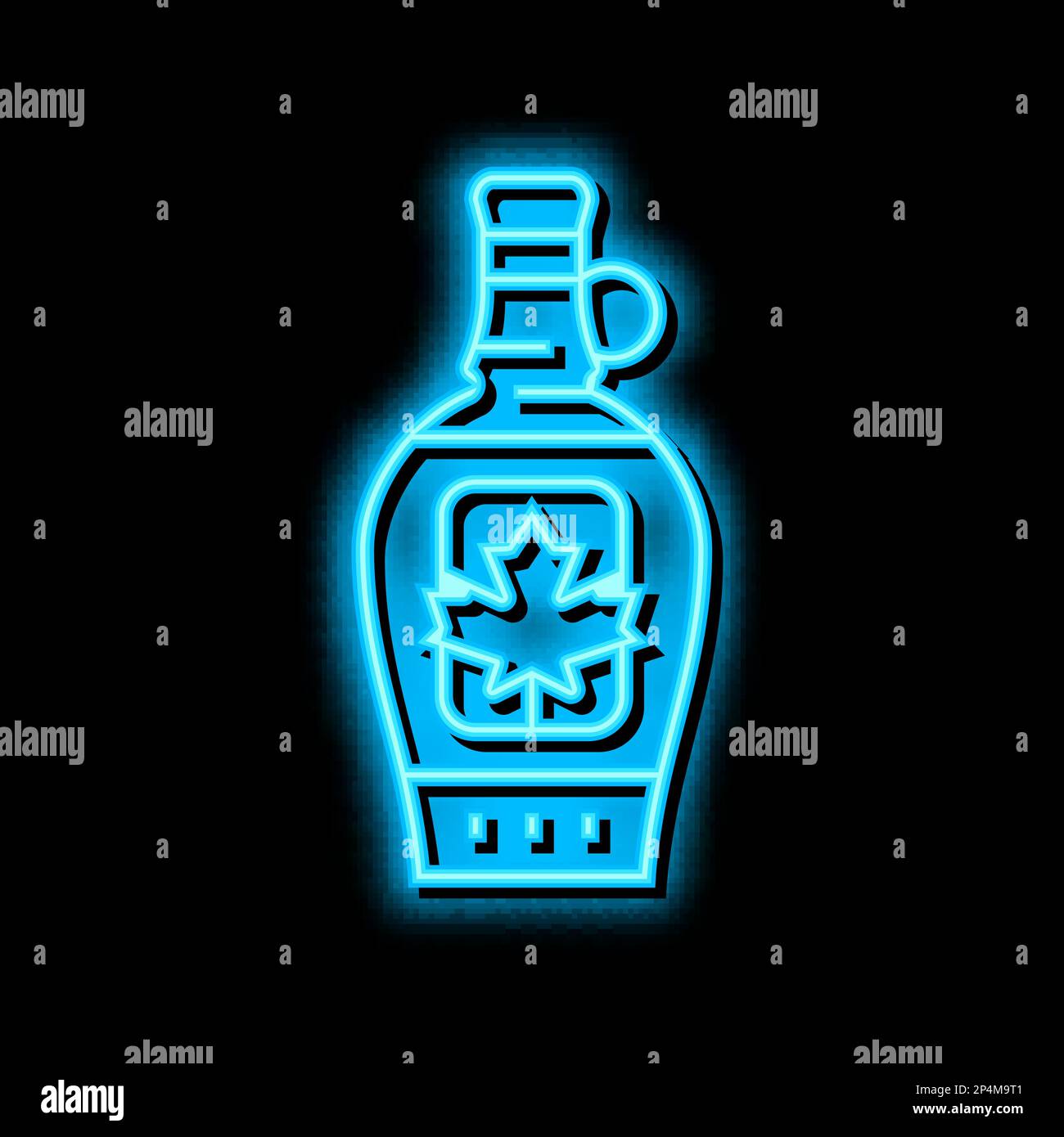 maple syrup package neon glow icon illustration Stock Vector Image ...