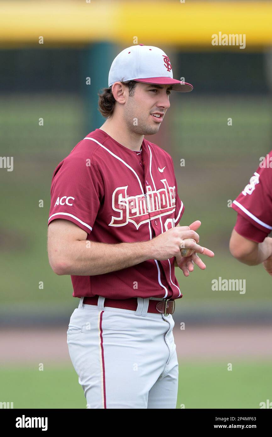 Florida State Seminoles pitcher Mike Compton (17) before a game against ...