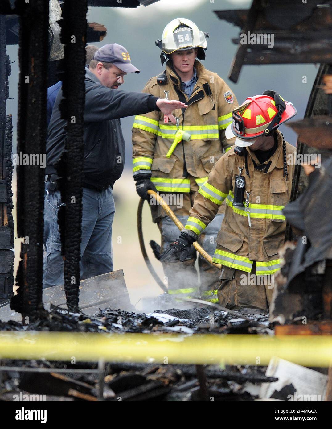Edgecombe County firefighters, and SBI Agents sift through the rubble ...