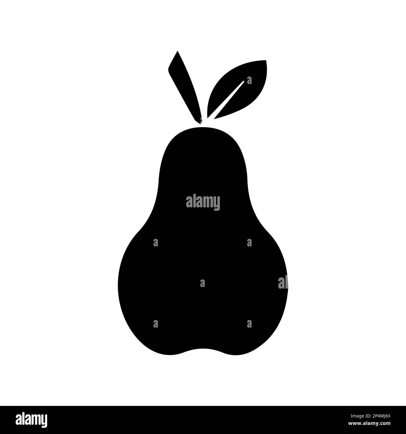 Pear icon vector illustration. Green colorful pear fruit icon isolated ...