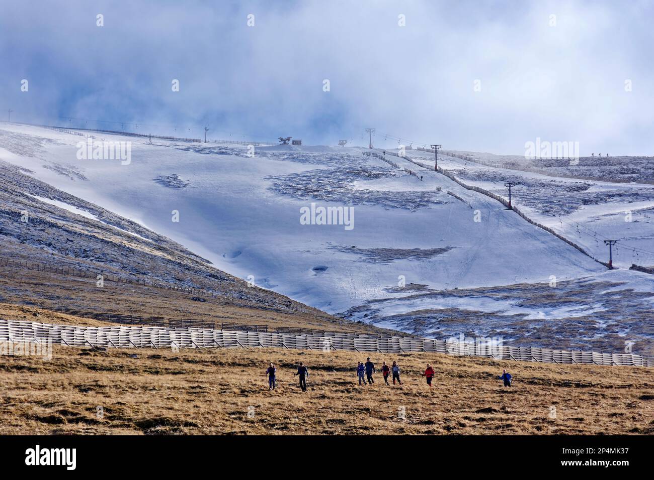 Fort William Aonach Mor Mountain Nevis Range a group of eight hill ...