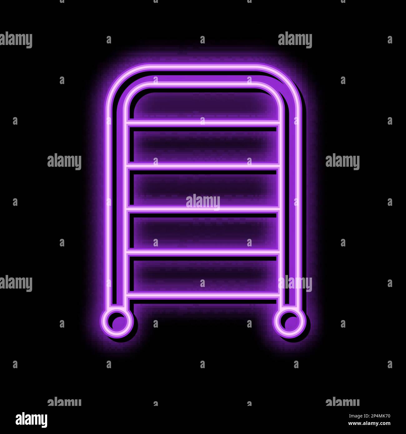 meat department rack neon glow icon illustration Stock Vector Image ...