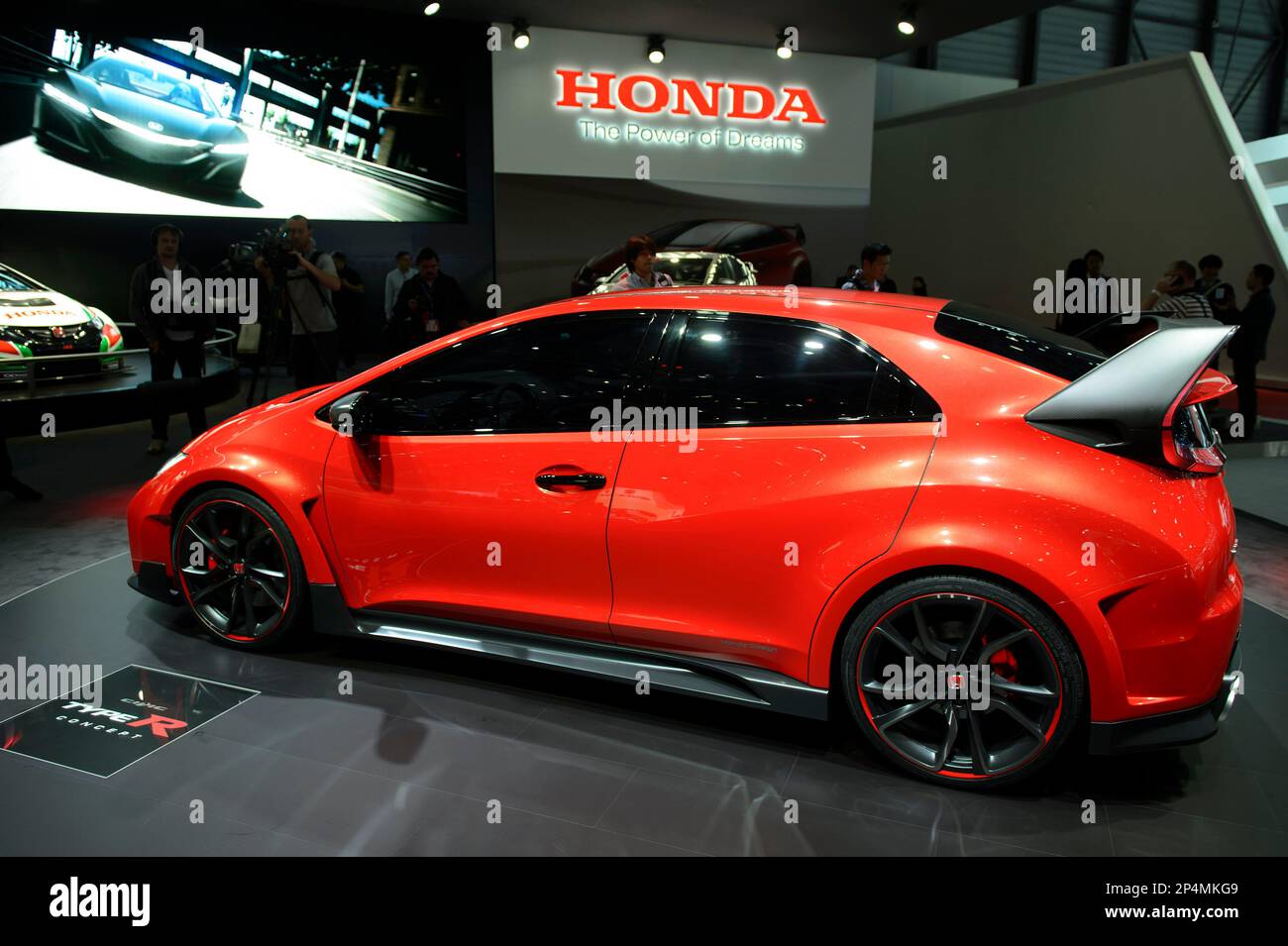 The new Honda Concept car Civic Type R is on display at the 84. Geneva ...