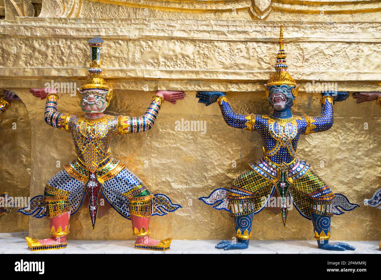 Demon guardian inside the Grand Palace in Bangkok, Grand Palace was a ...
