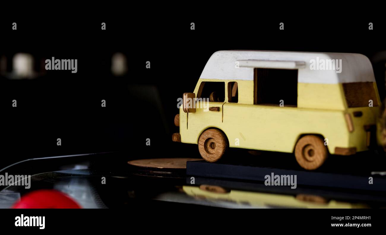 Toy car. Delivery truck. miniature van Stock Photo - Alamy