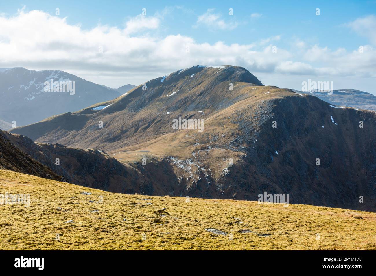 The Scottish Corbett mountain of Sgurr nan Ceannaichean seen from the ...