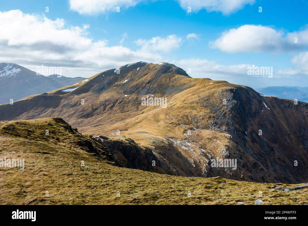 The Scottish Corbett mountain of Sgurr nan Ceannaichean seen from the ...