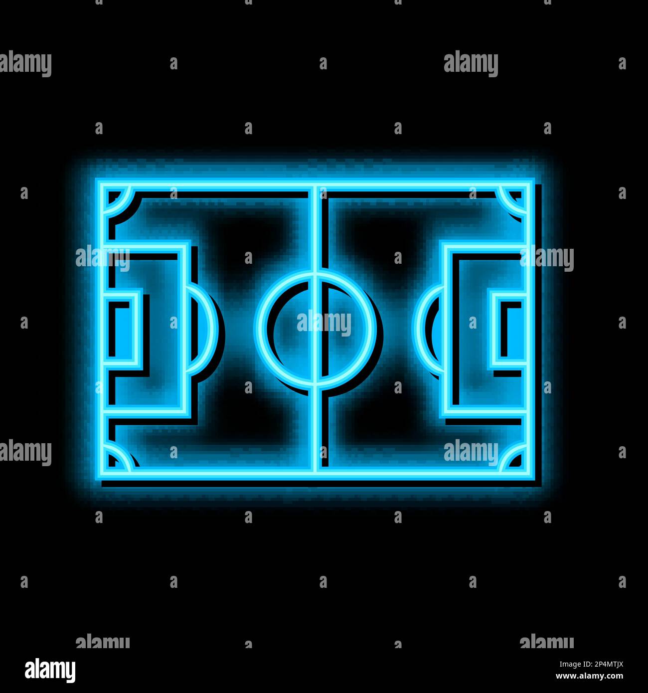 Glowing soccer field Stock Vector Images - Alamy