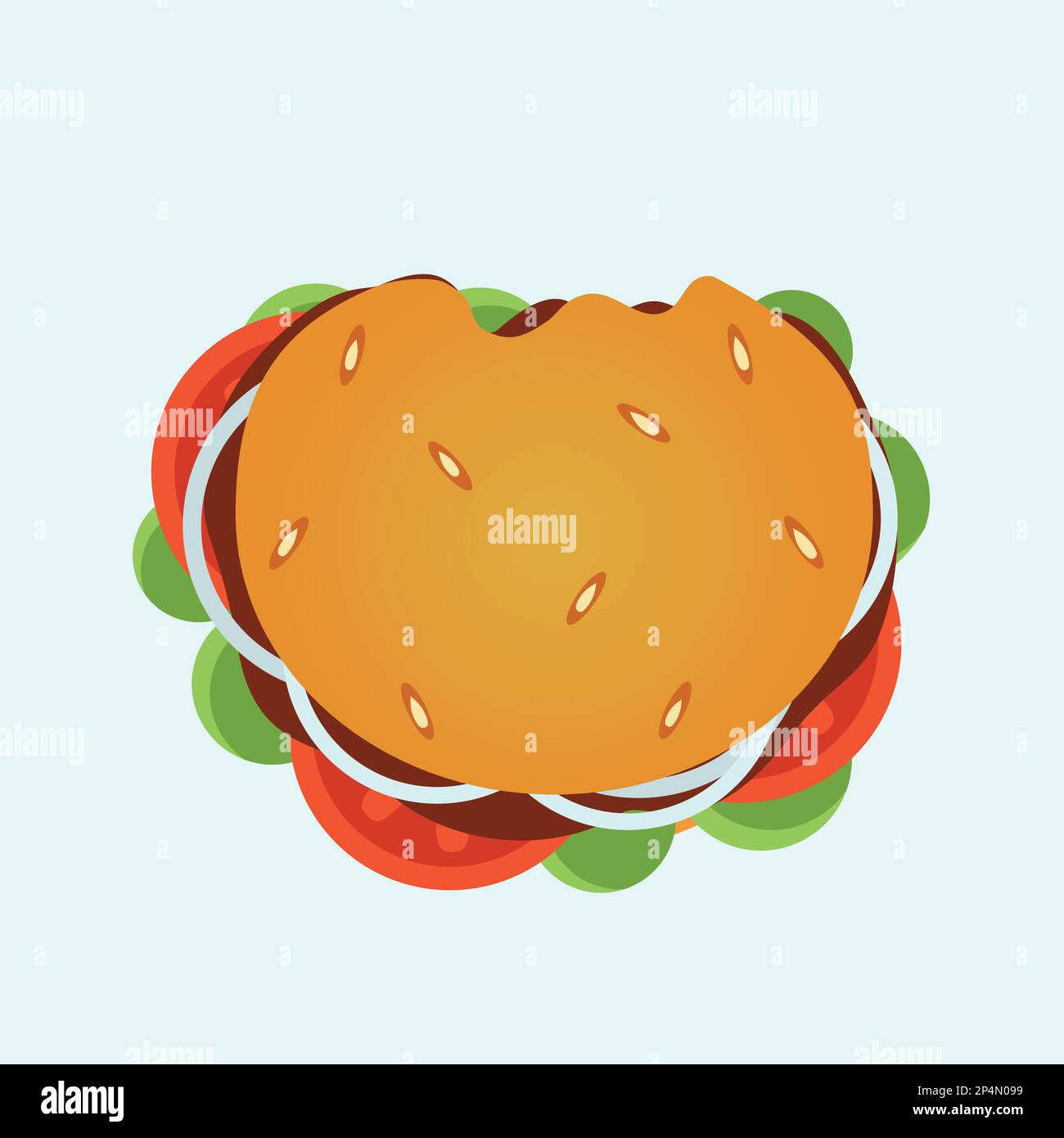 Burger ingredients restaurant menu background Stock Vector Images - Alamy