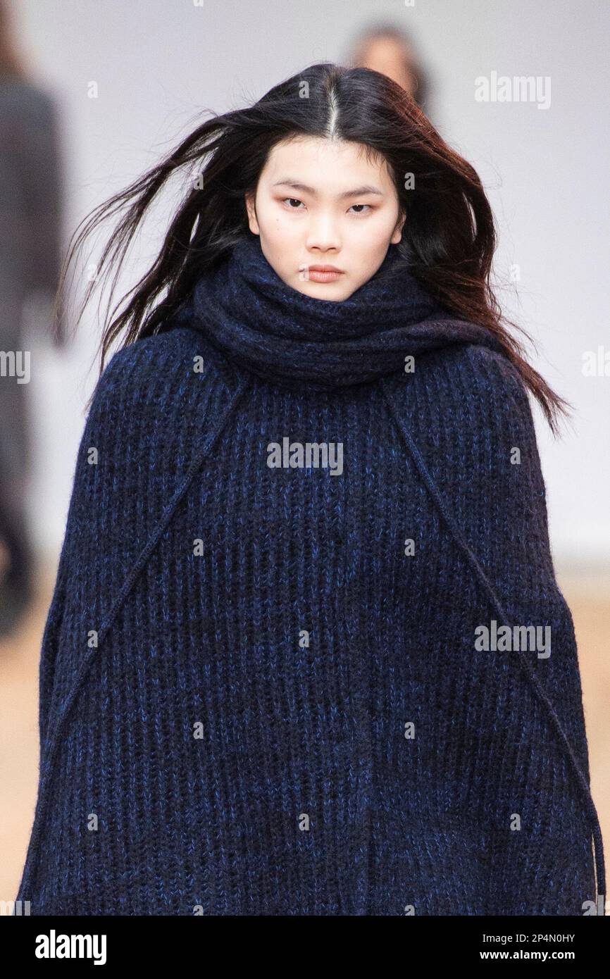 A model wears a creation as part of the Stella McCartney Fall/Winter 2023-2024 ready-to-wear ...