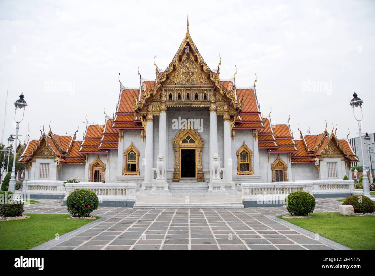 Wat Benchamabophit Dusitwanaram or Marble Temple in Bangkok. It is one ...