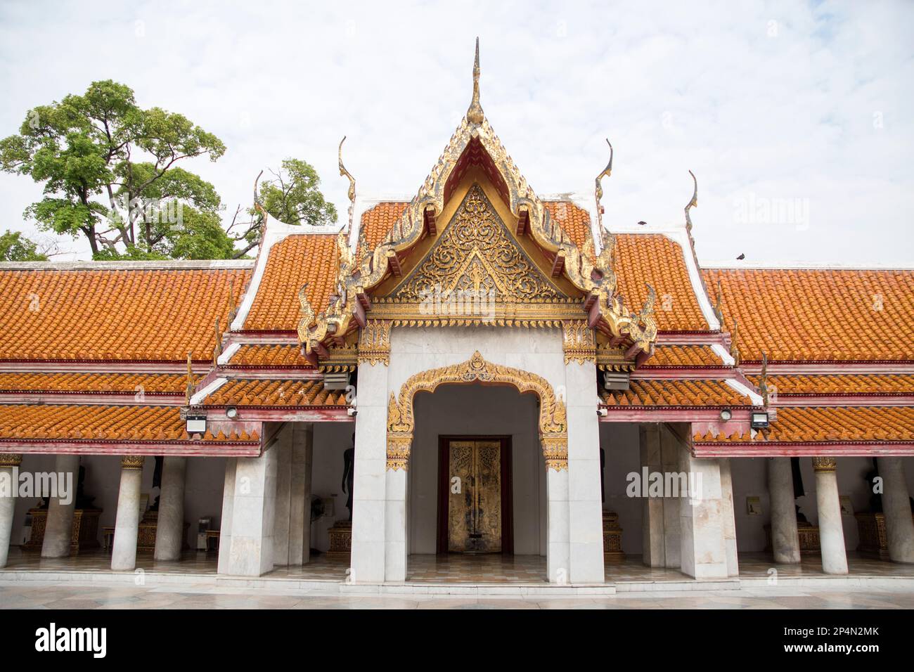 Wat Benchamabophit Dusitwanaram or Marble Temple in Bangkok. It is one ...