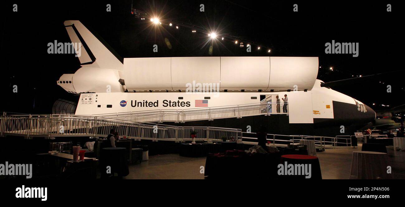 The media tours the Space Shuttle Exhibit at the National Museum of the ...