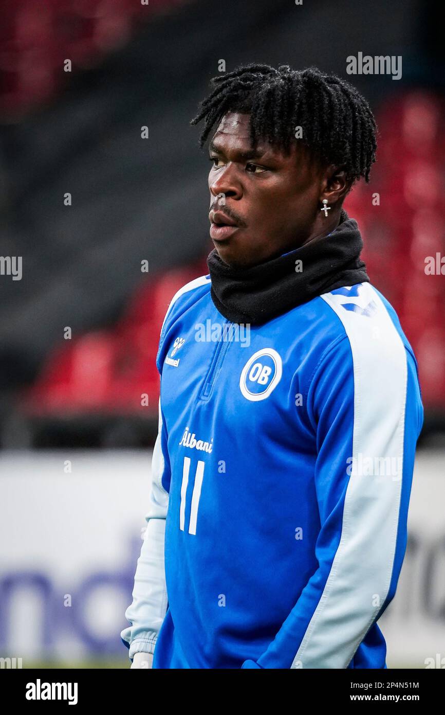 Copenhagen, Denmark. 05th, March 2023. Emmanuel Sabbi (11) of Odense ...