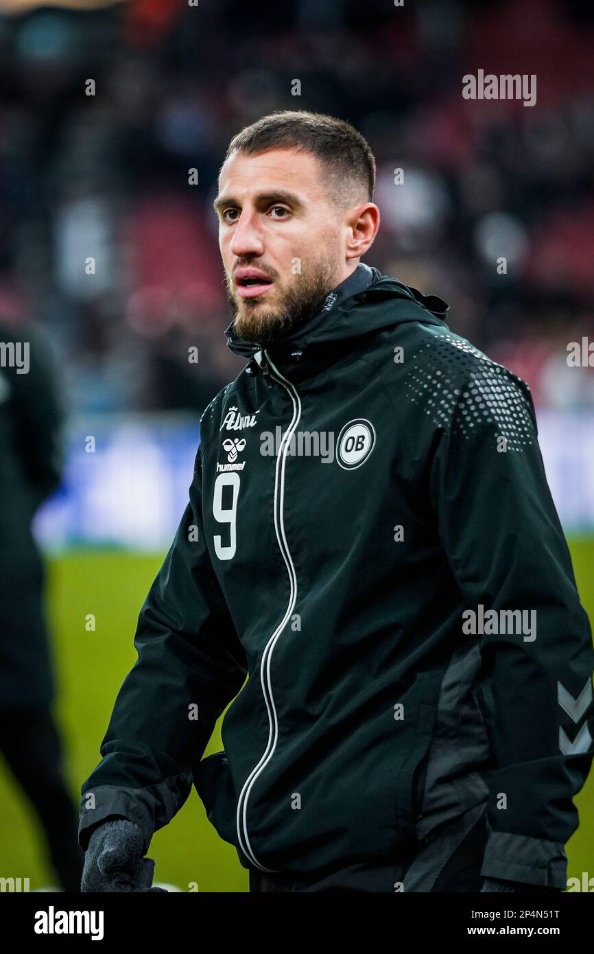 Copenhagen, Denmark. 05th, March 2023. Bashkim Kadrii (9) of Odense ...