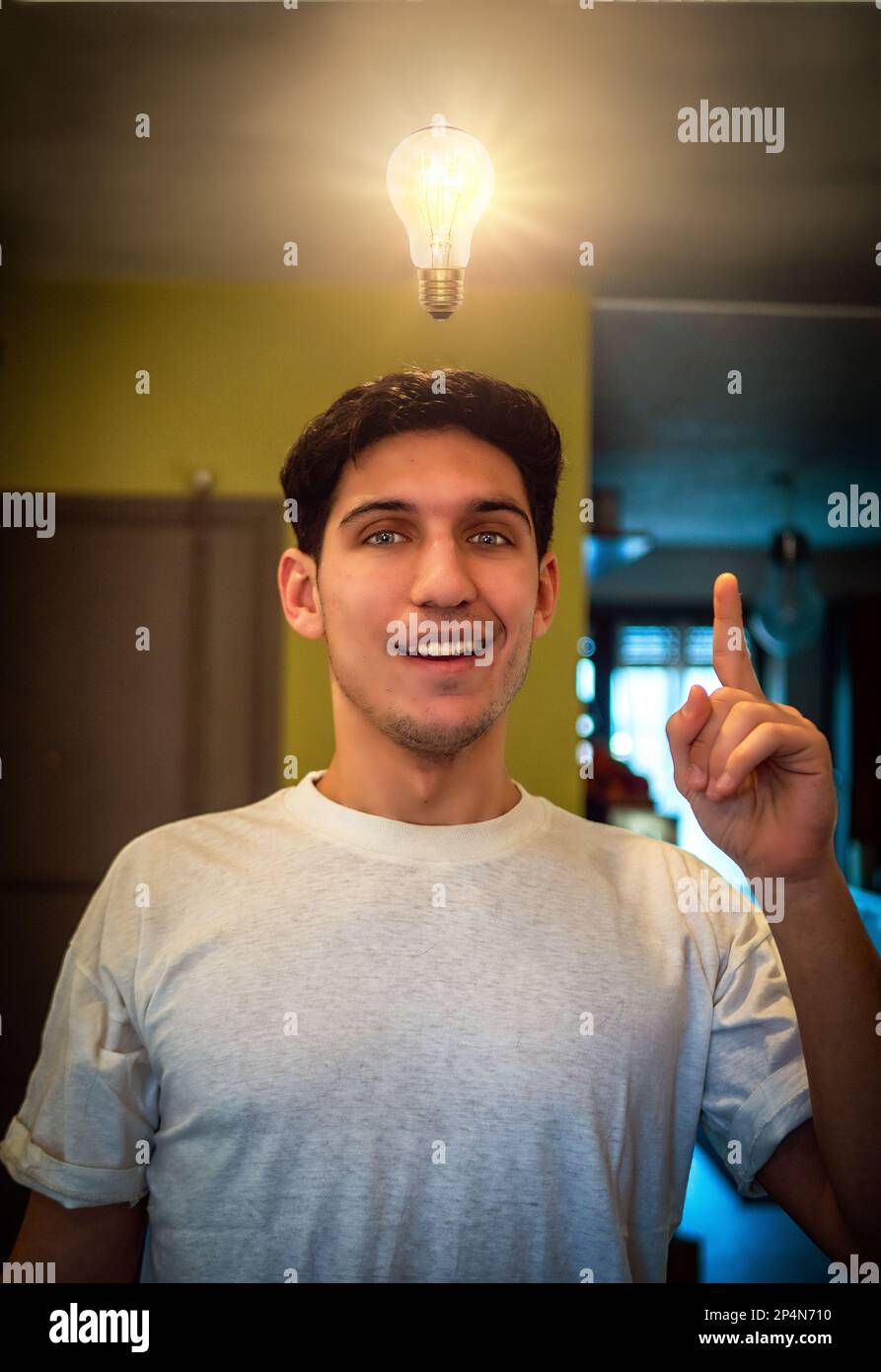 Man inside lightbulb hi-res stock photography and images - Alamy