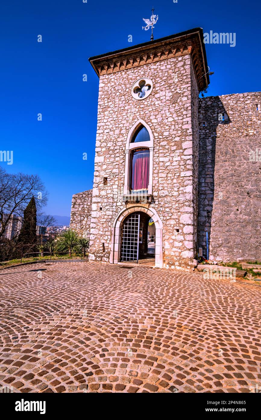 CROATIA : CASTLE TRSAT - RIJEKA Stock Photo - Alamy