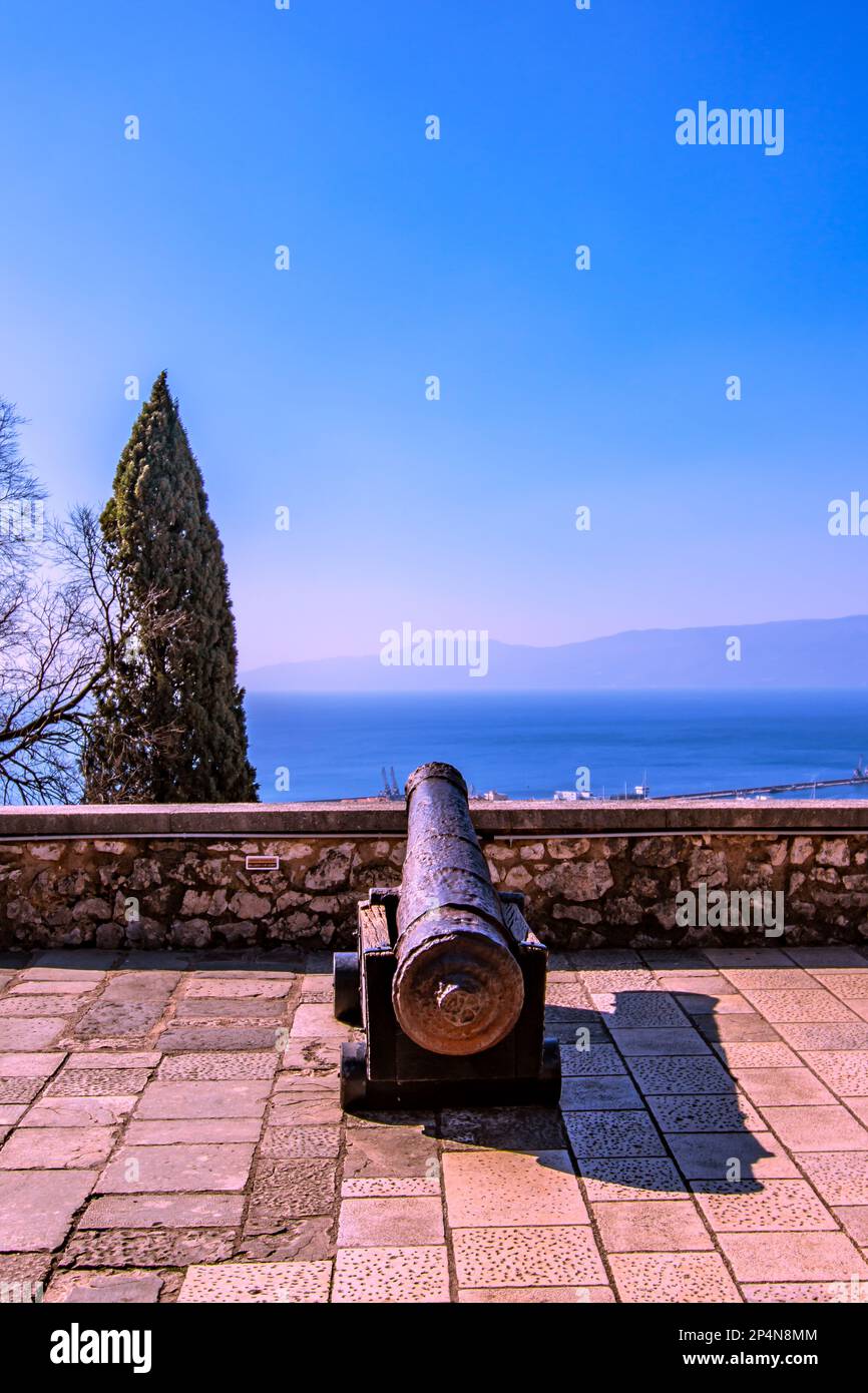 CROATIA : VIEW OVER RIJEKA FROM CASTLE TRAST Stock Photo - Alamy
