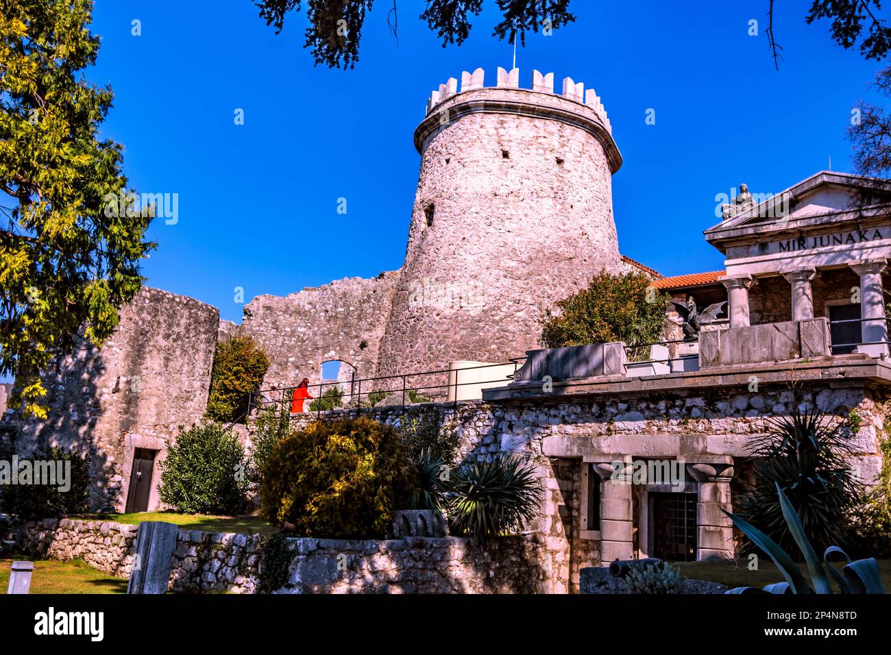 CROATIA : CASTLE TRSAT - RIJEKA Stock Photo - Alamy