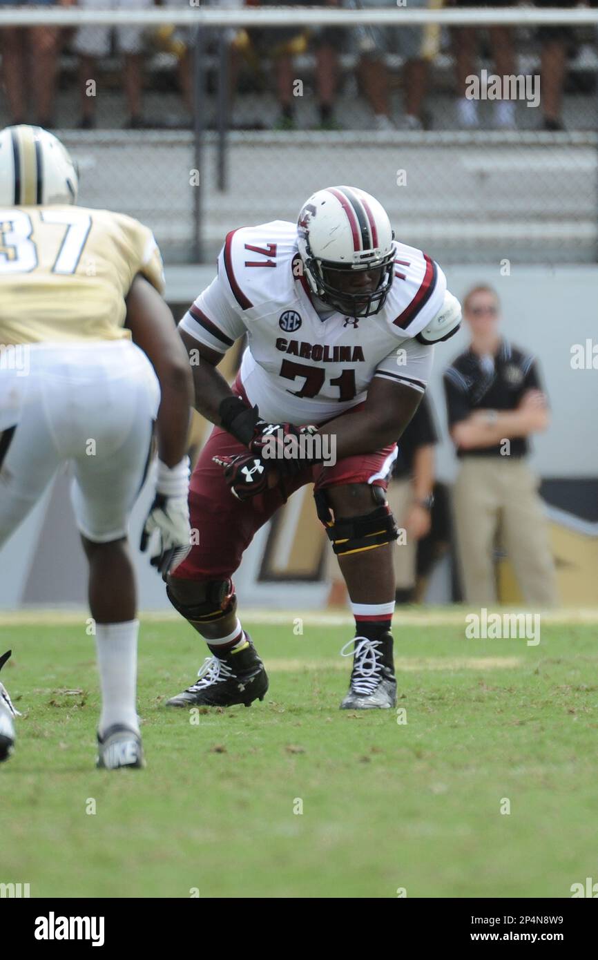 University of South Carolina Gamecoaks offensive lineman Brandon Shell ...