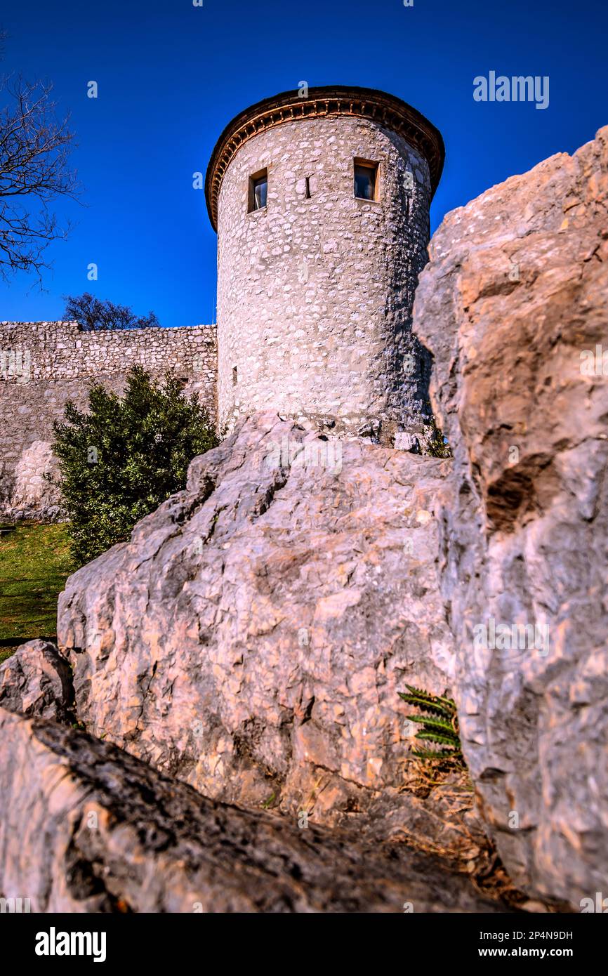 CROATIA : CASTLE TRSAT - RIJEKA Stock Photo - Alamy