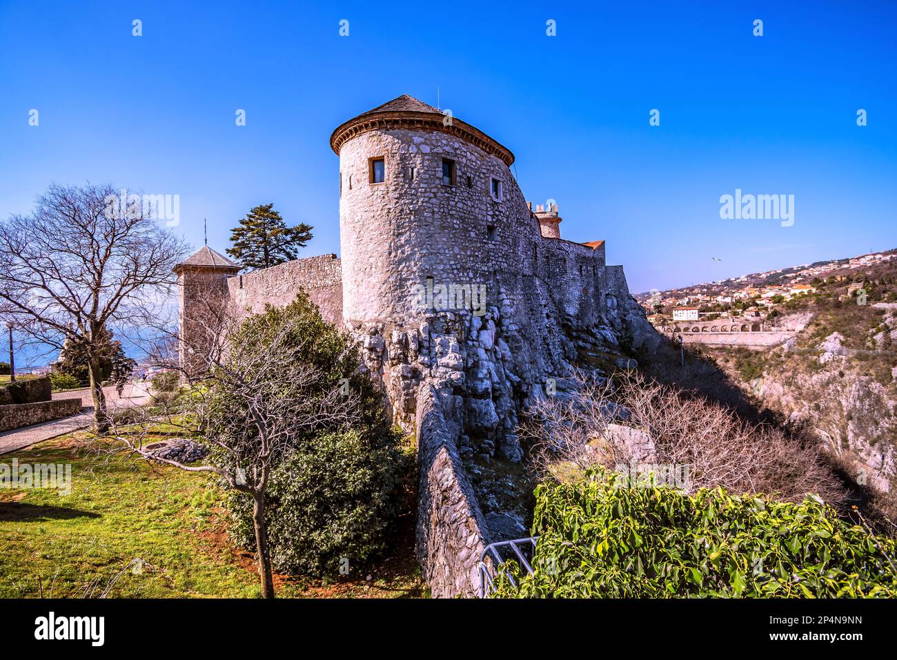 CROATIA : CASTLE TRSAT - RIJEKA Stock Photo - Alamy