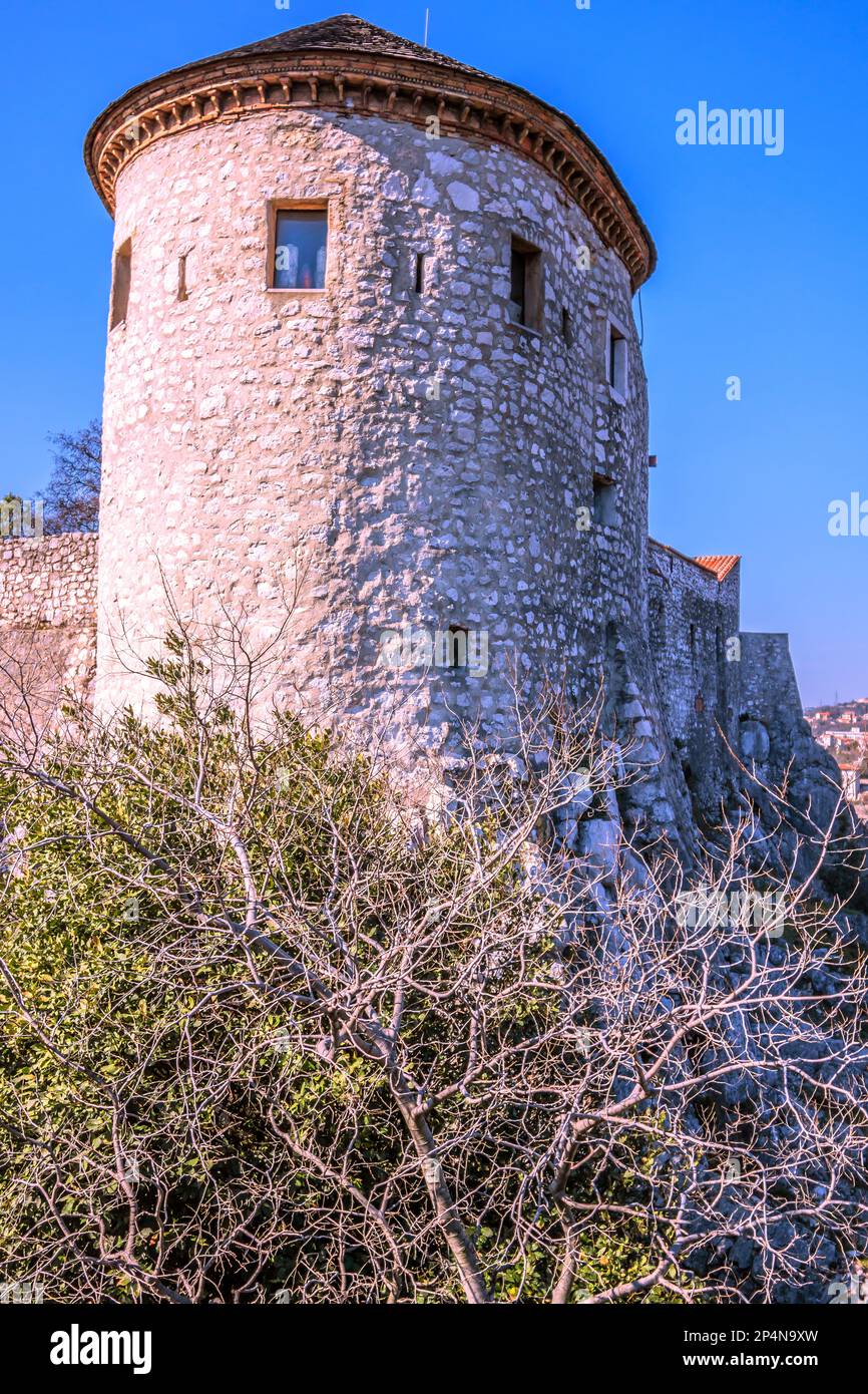CROATIA : CASTLE TRSAT - RIJEKA Stock Photo - Alamy
