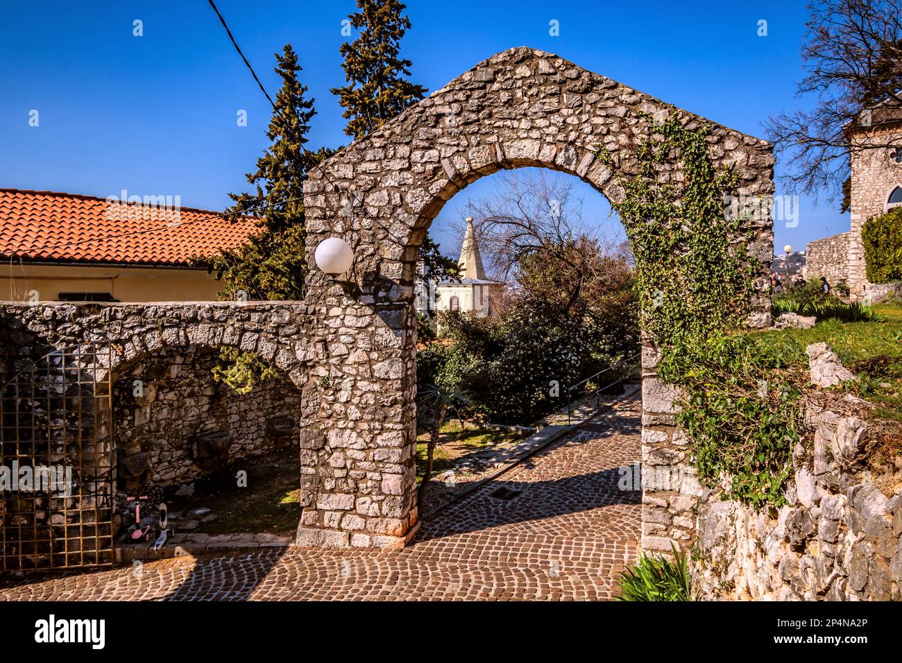 CROATIA : CASTLE TRSAT - RIJEKA Stock Photo - Alamy