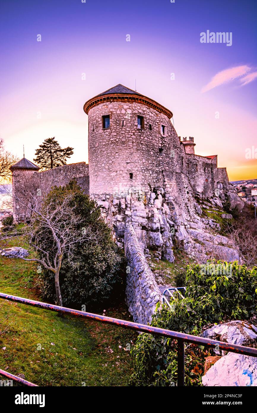 CROATIA : KASTELL VON TRSAT - RIJEKA Stock Photo - Alamy