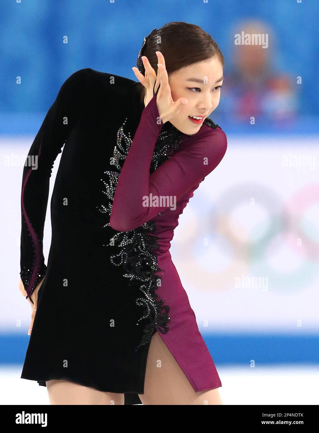 Yuna Kim of South Korea competes during the women's free skate figure ...