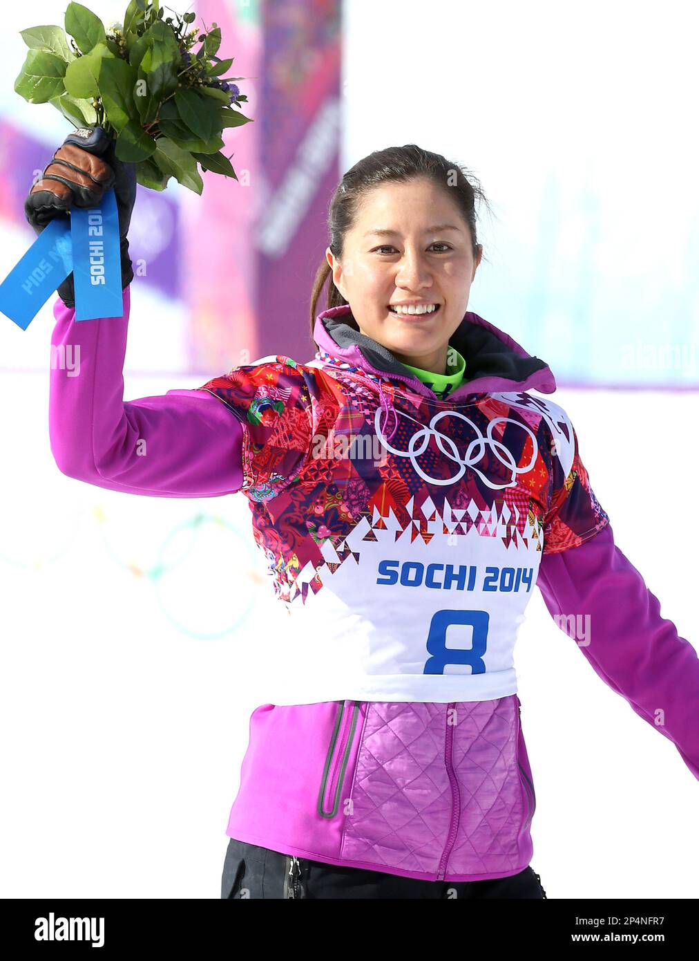 Japan's Tomoka Takeuchi (L), silver and Switzerland's Patrizia Kummer ...