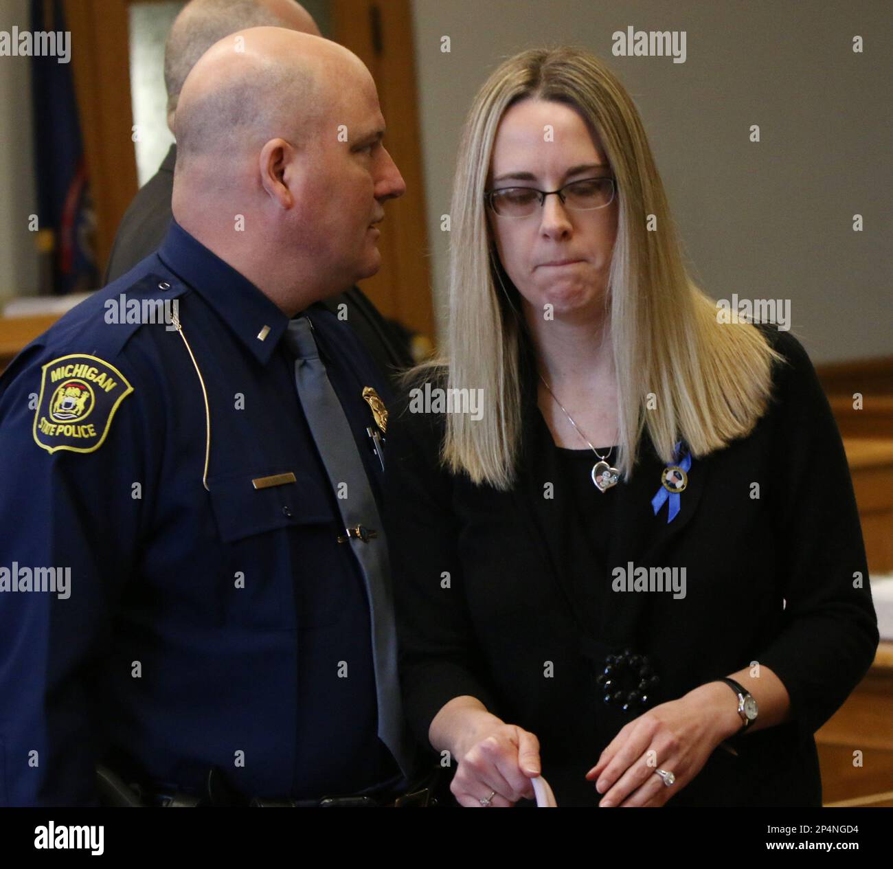 Jennifer Sielski, fiance of slain Michigan State Police Trooper Paul K ...
